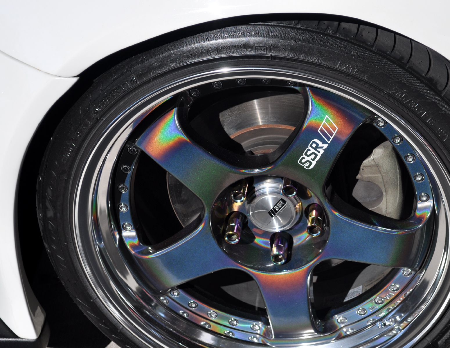 Just A Car Guy: interesting and nice look for rims, subtle, but colorful