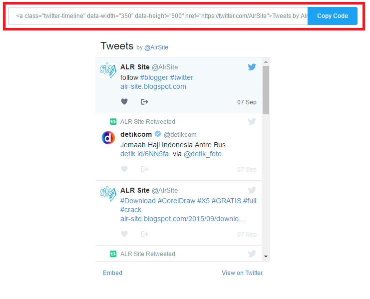 Cara Membuat Widget Timeline Twitter di Blog Terbaru
