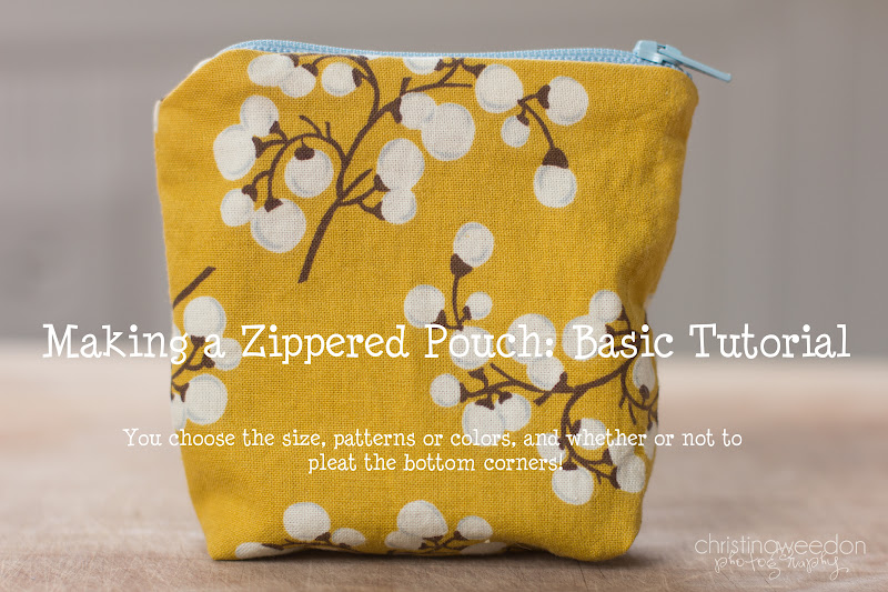 Dandelions on the Wall: How to Make a Zippered Pouch: Basic Tutorial