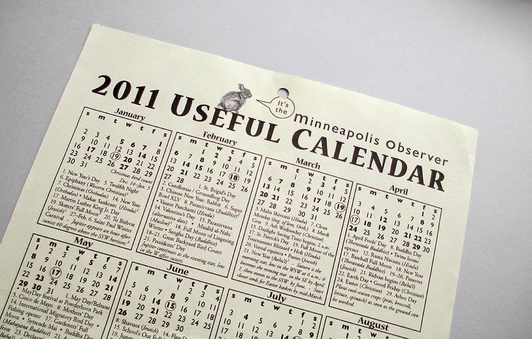 Sharon's Compendium: The Beginnings of the Useful Calendar. But, wait ...