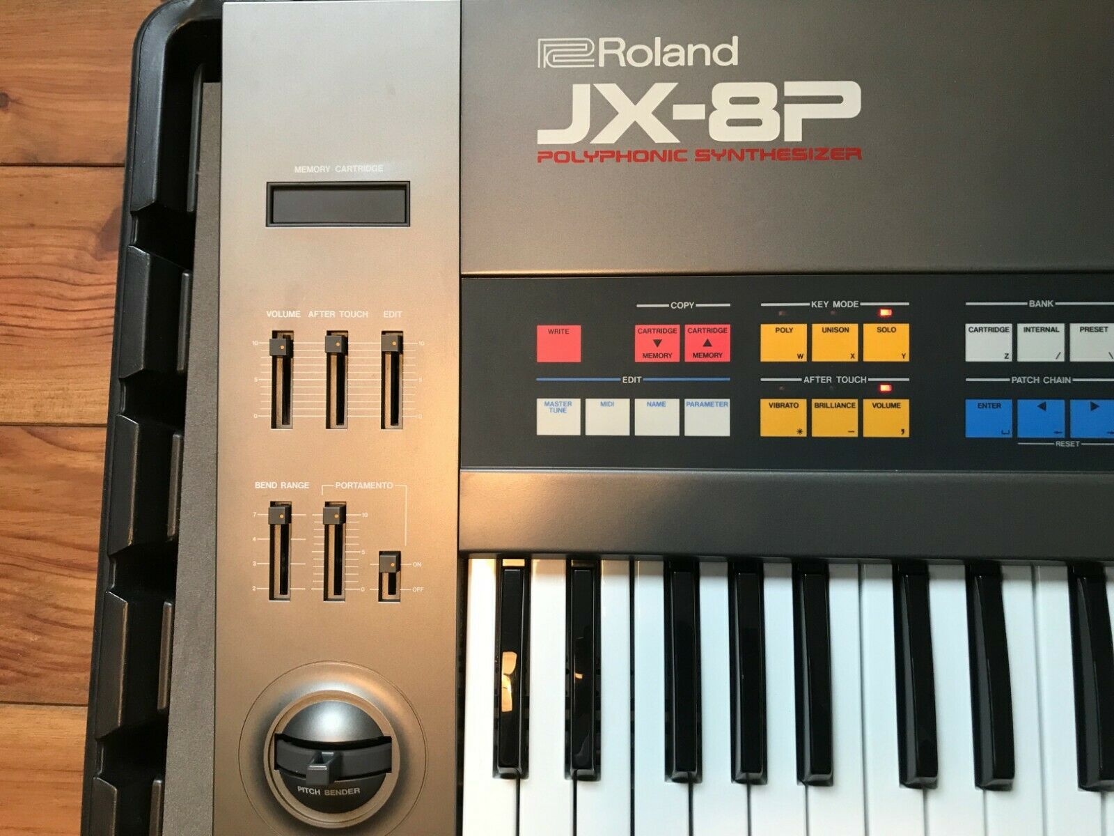 MATRIXSYNTH: Vintage 1985 Roland JX-8P Polyphonic Synthesizer JX8P + Case