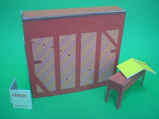 Piano with seat scale 1:12 Papercraft Model - PAPEROX FREE PAPERCRAFT