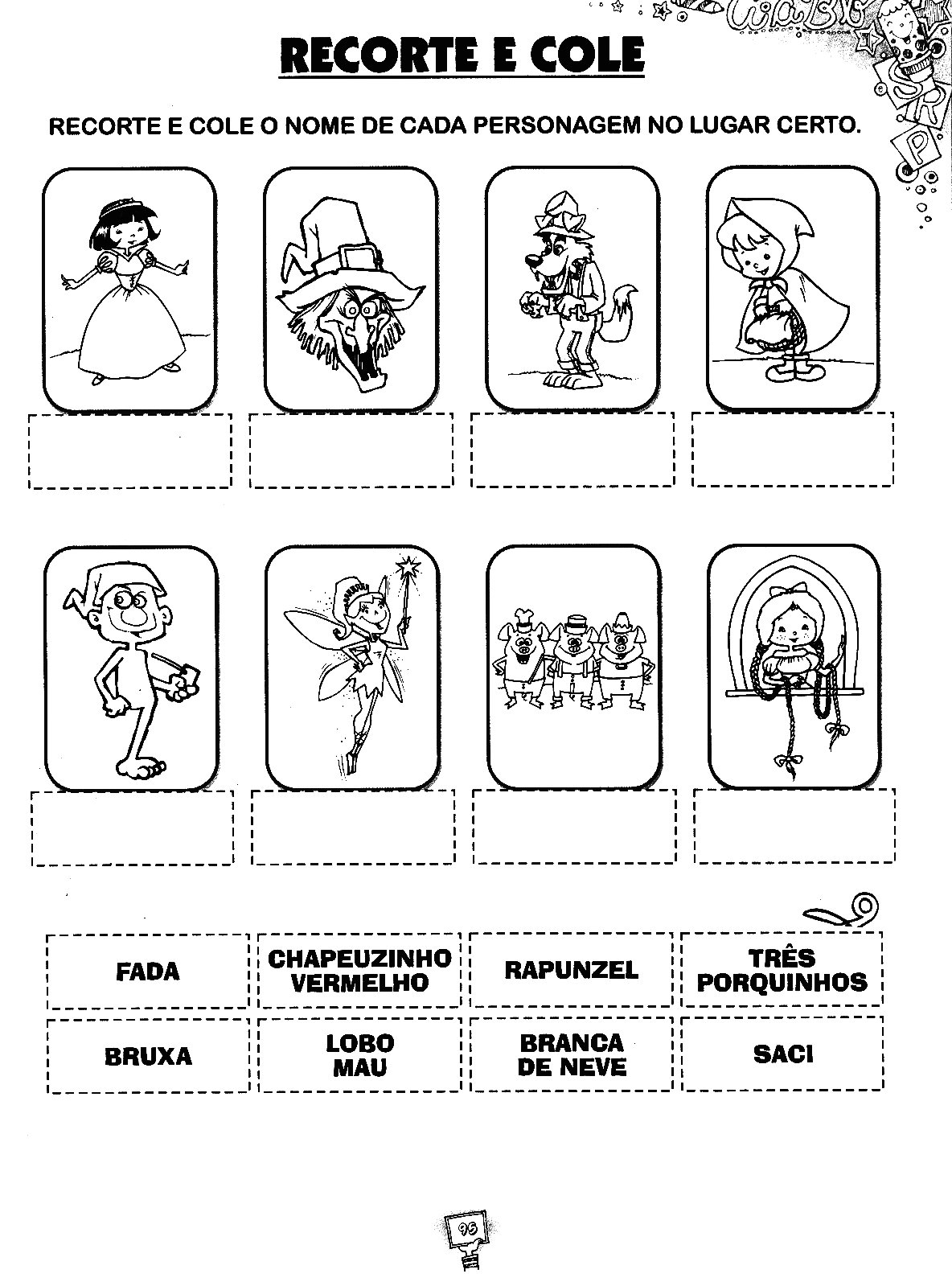 Atividades De Recortar E Colar - EDUCA