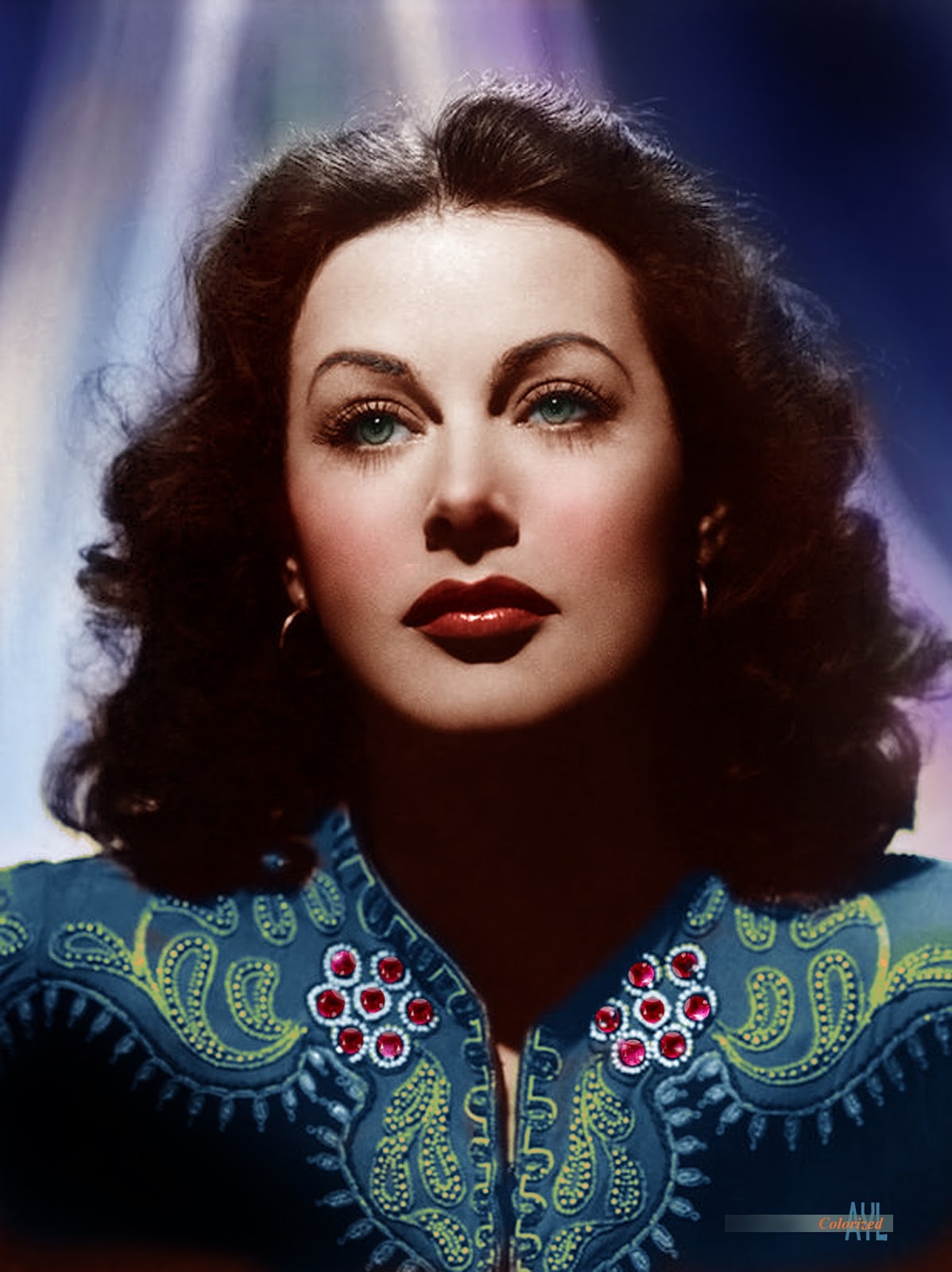 Colors for a Bygone Era: Hedy Lamarr, ca 1945/1946