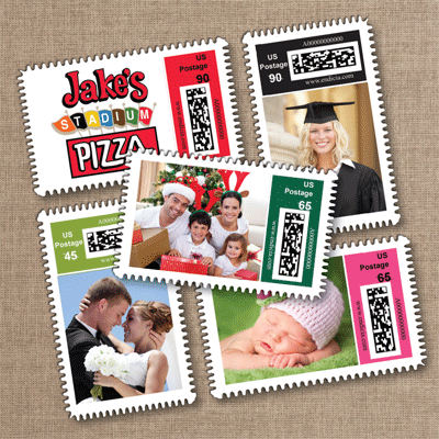 Occasions to Blog: Personalized Postage Stamps from Occasions In Print
