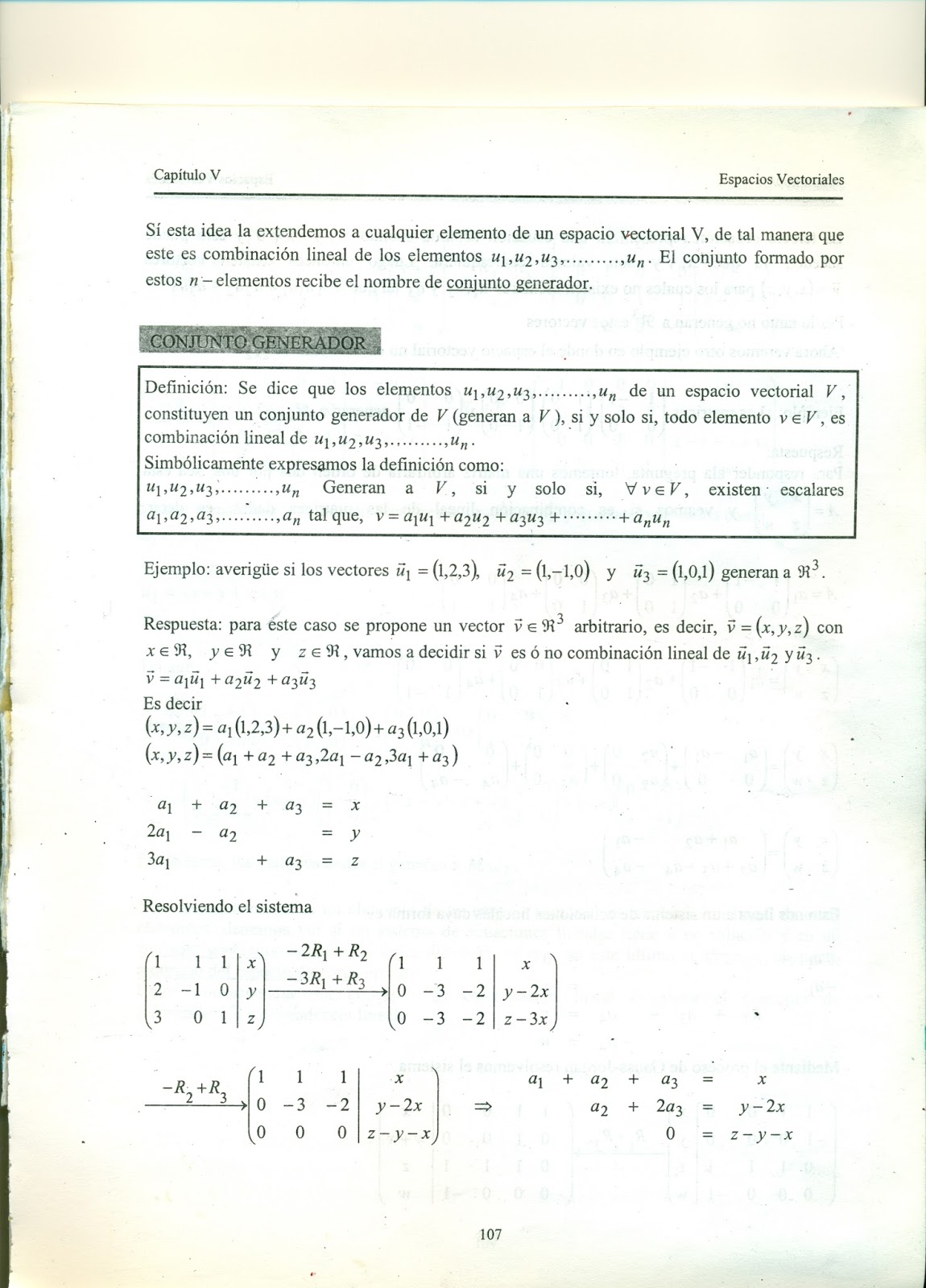 Matemáticas: imagenes de Algebra lineal