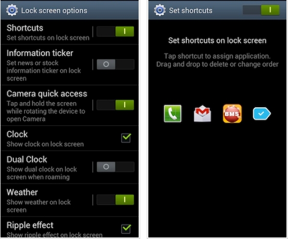 My Galaxy SIII How To: How to Change the Lockscreen Shortcut Icons on ...