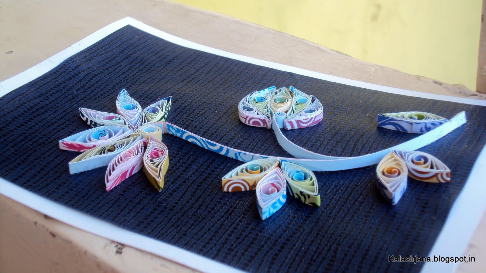 Just like that............Aesthetics in Art and Design : Quilled card ...