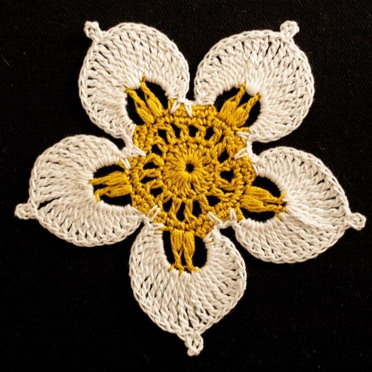 Tina's handicraft : IRISH LACE FLOWER