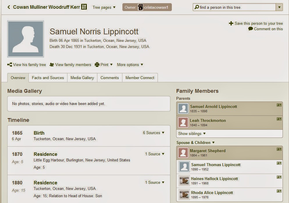 Family Tree Maker User: FTM2014 and Ancestry Member Trees