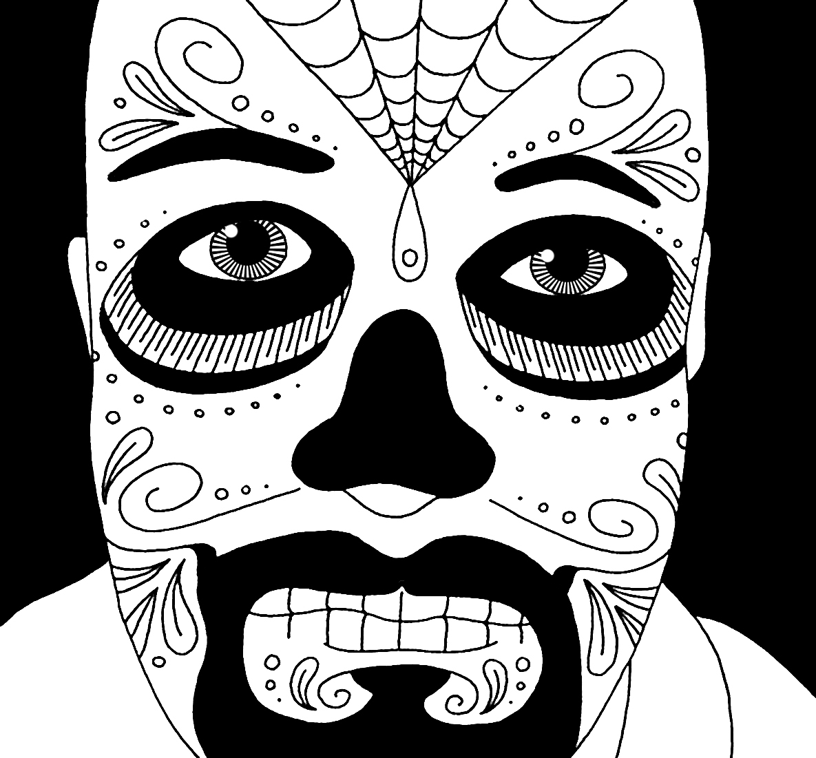 Yucca Flats, N.M.: Calaca-A-Day 365 Project Day 231 - +Rob Booth