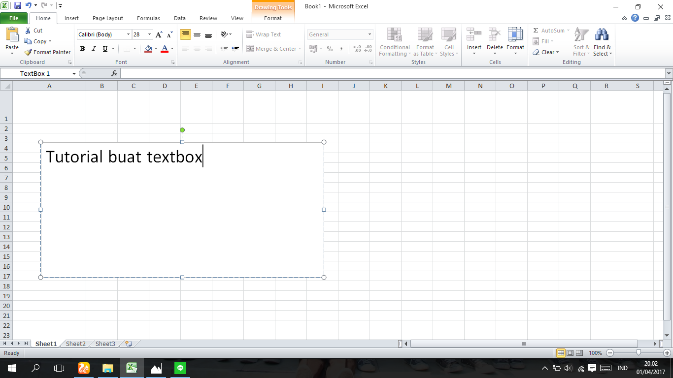 rindylav: TUTORIAL MEMBUAT TEXTBOX PADA MS EXCEL 2007