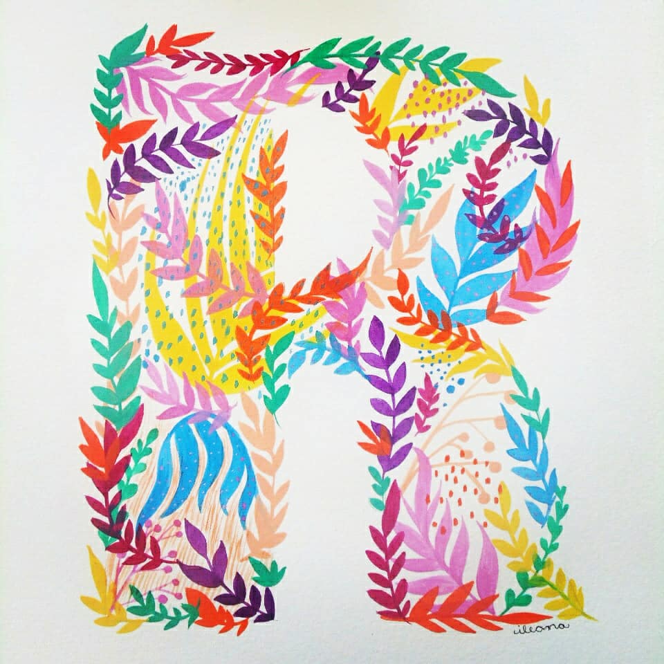 PENSAMIENTO STREET: Initial letter art