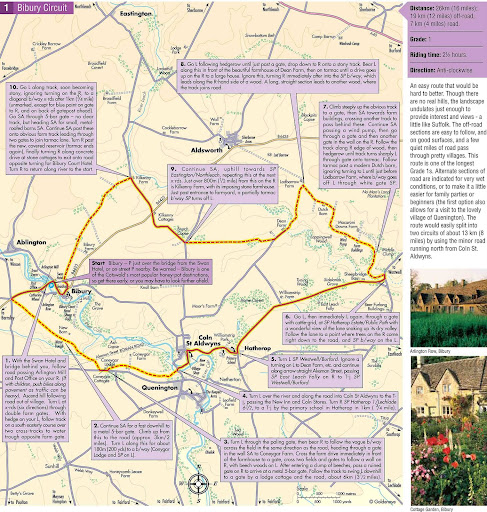 loveUKtravel: Cotswold Off-Road Bike Route from Bibury