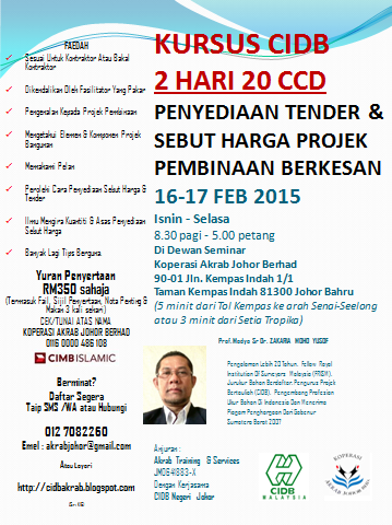 KURSUS CIDB : KURSUS KONTRAKTOR : Surat kelulusan CIDB utk menganjurkan ...