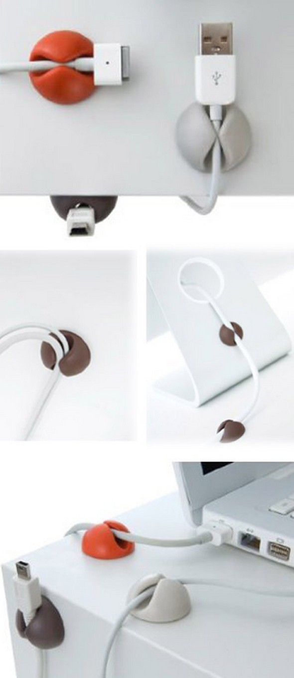 Creative Computer Cable Clips