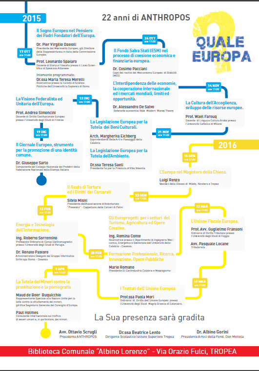 Anthropos - Tropea: 2015