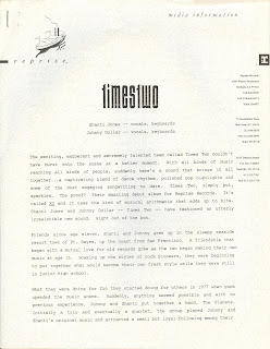 Lansure's Music Paraphernalia: TIMES TWO | Press Kits | Memorabilia