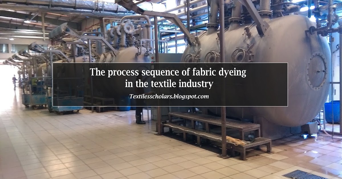 The process sequence of fabric dyeing in the textile industry ...
