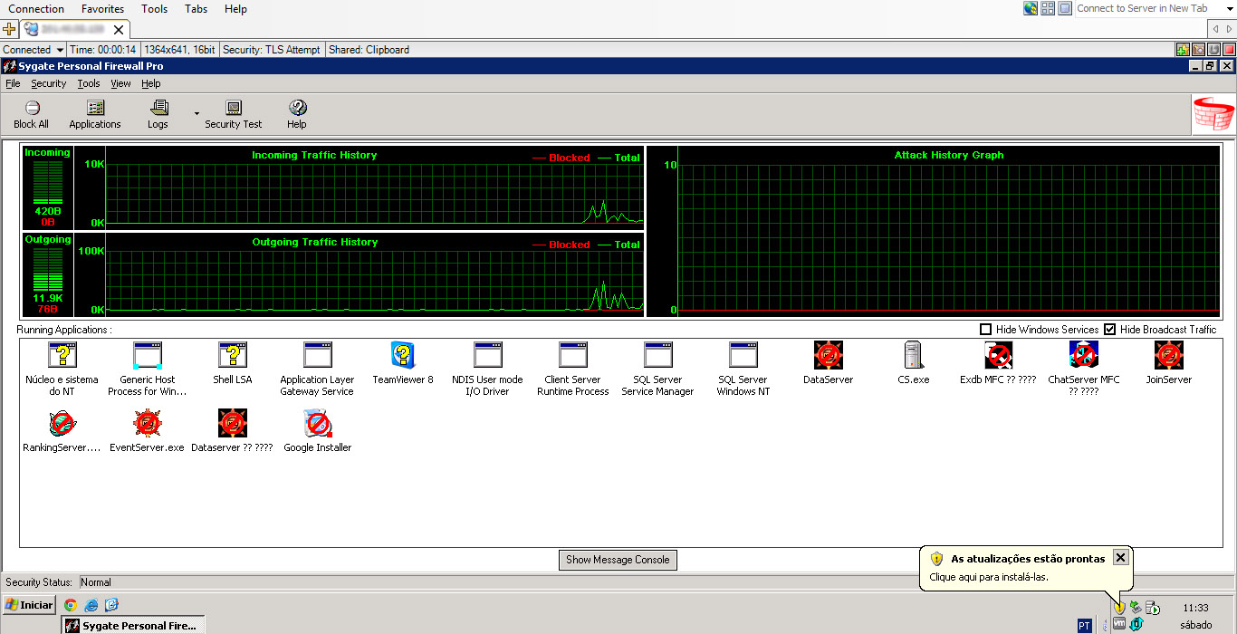 TUDO MU ONLINE: Configurar Sygate Personal Firewall