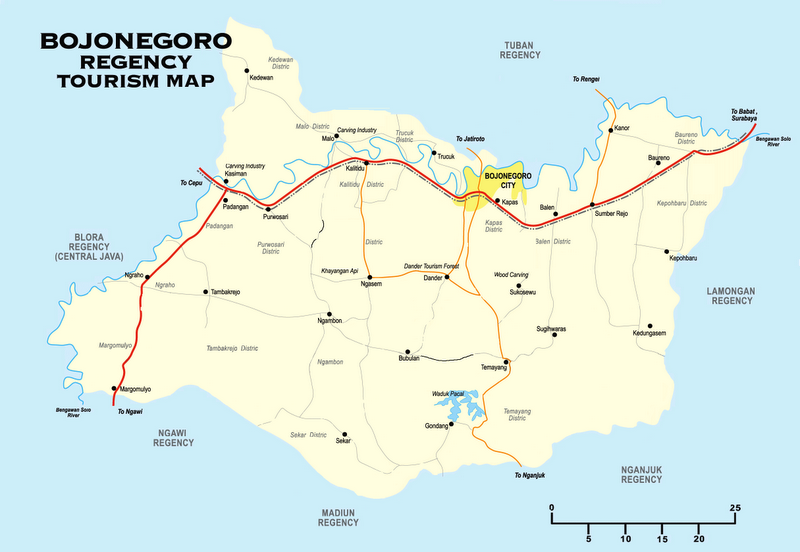 TAKJUB INDONESIA: PETA KABUPATEN BOJONEGORO