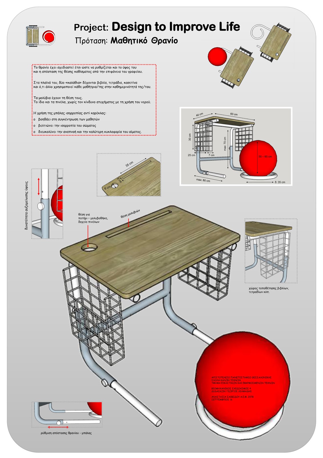 Βιομηχανικός Σχεδιασμός 3 & 4: Design to improve life