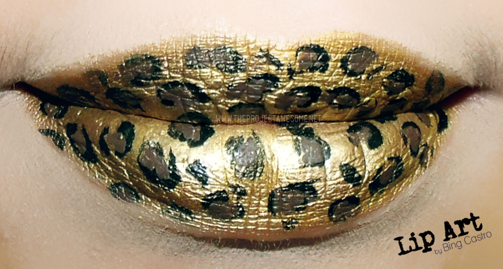 The Project Awesome: Leopard Print Lip Art | First Ever Lip Art!