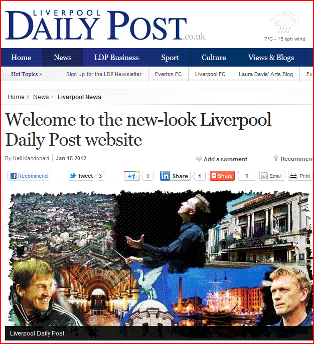 Jon Slattery: First weekly Liverpool Post published today but Daily ...