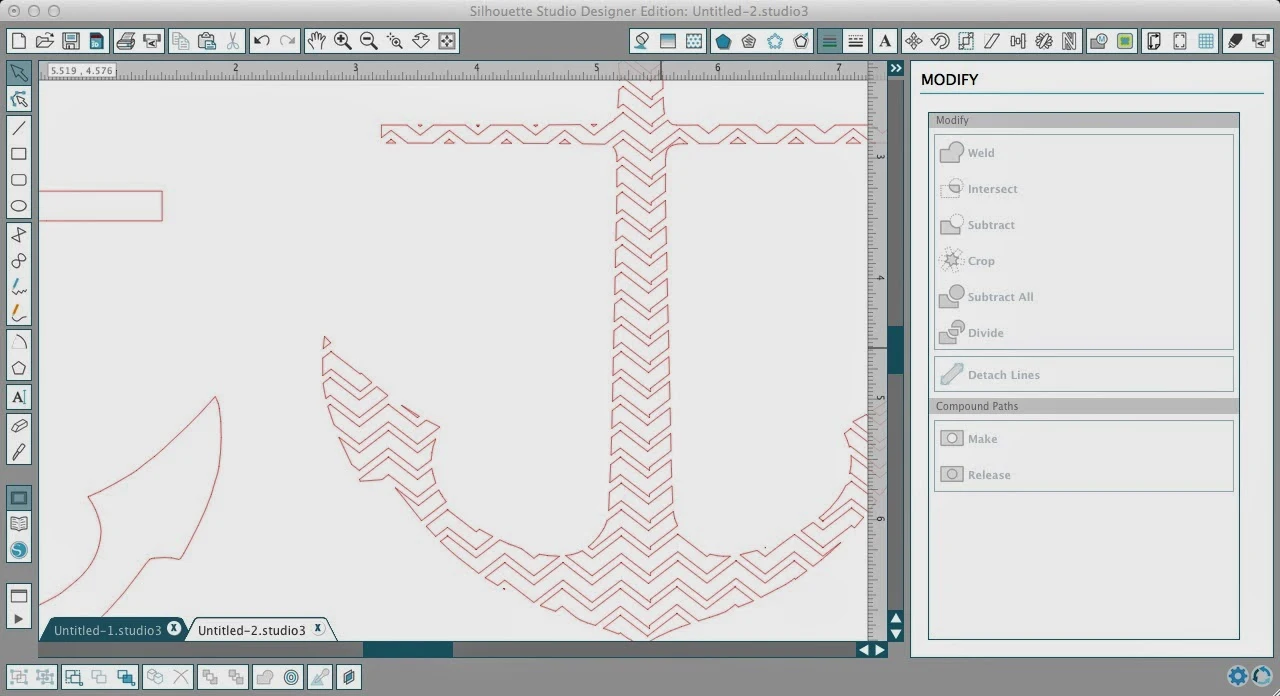 How to Fill a Silhouette Design or Text With a Cuttable Background ...