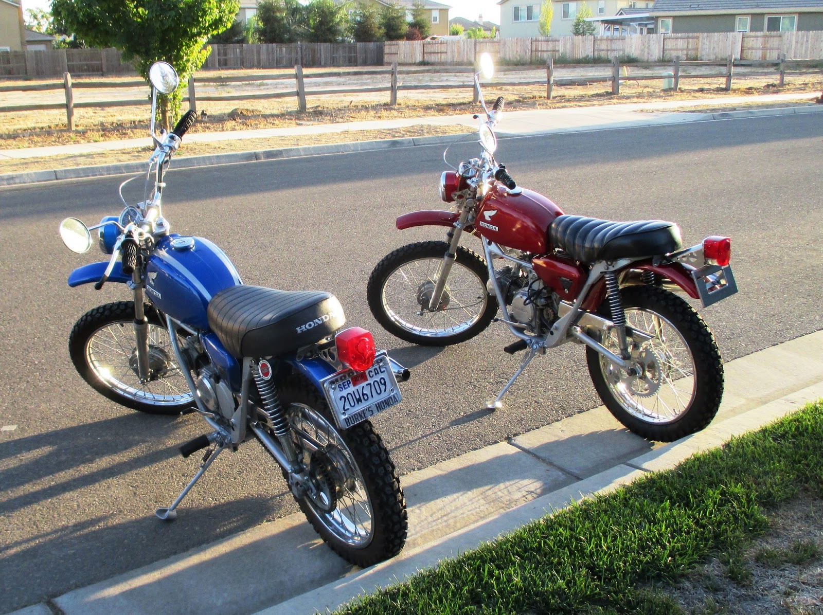 1969 Honda SL90: Progress (Red SL90)