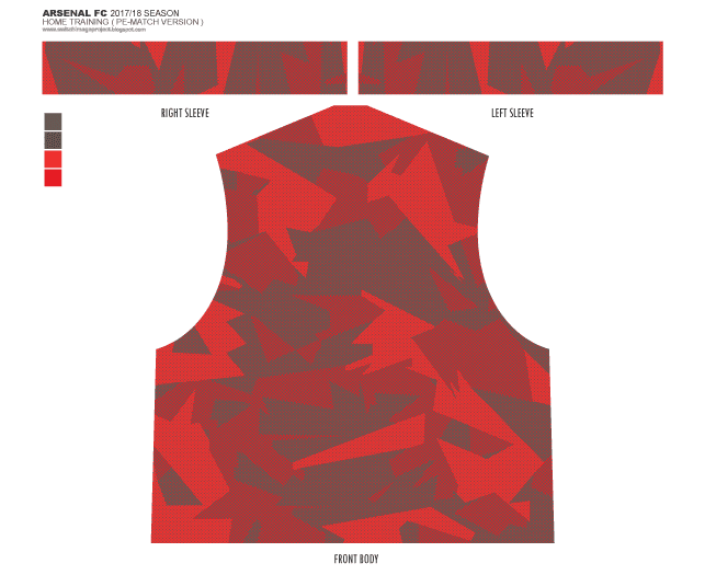 Football teams shirt and kits fan: Arsenal 2017-18 Camo Pattern