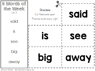 Colors and Kindergarten: Redesigned sight word units!