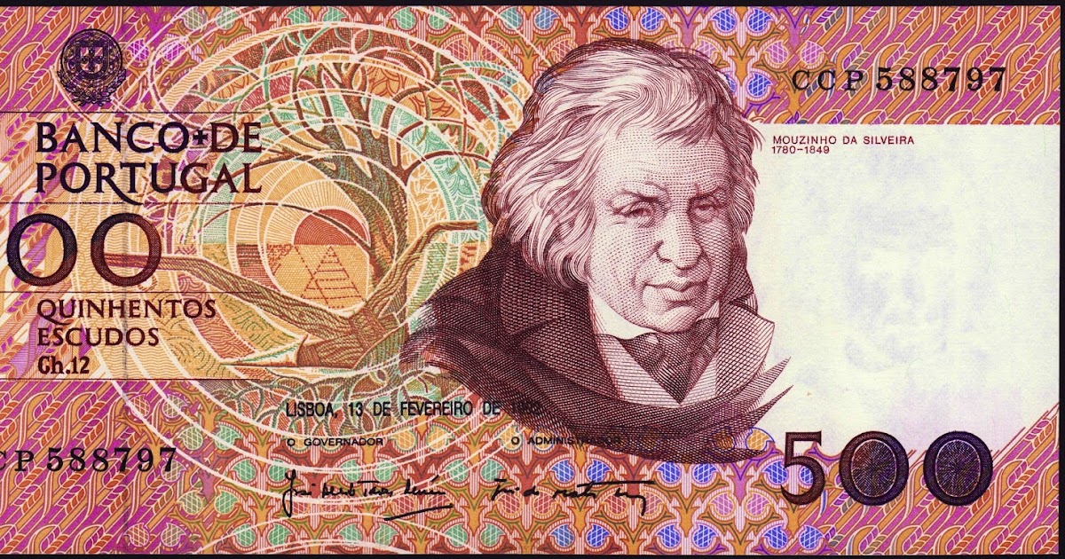 Portugal 500 Escudos banknote 1992 Mouzinho da Silveira|World Banknotes ...