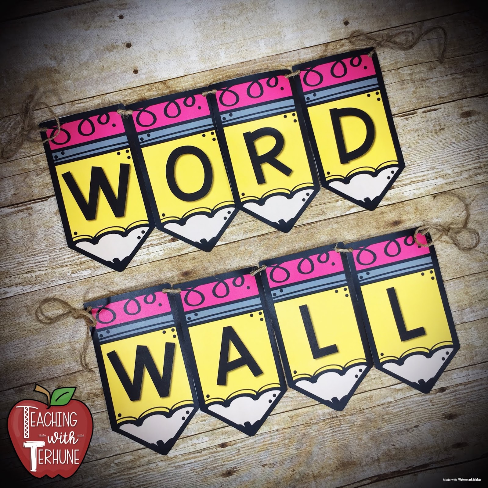 Teaching With Terhune: EDITABLE PENCIL BANNER