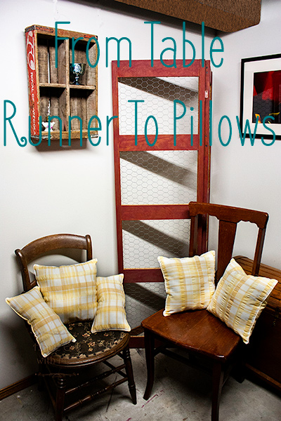 From Table Runner To Pillows In An Afternoon - Home Ec. with Mel