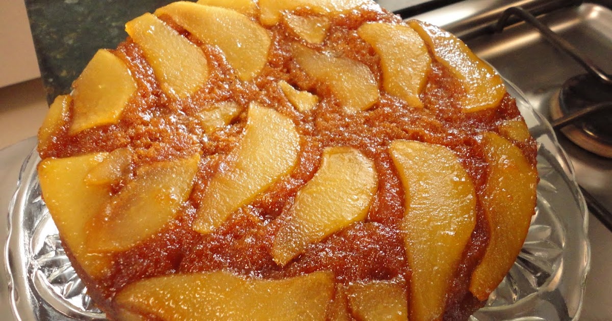 Diário de Dois Chefes de Cozinha: BOLO DE PERAS CARAMELIZADAS COM GENGIBRE