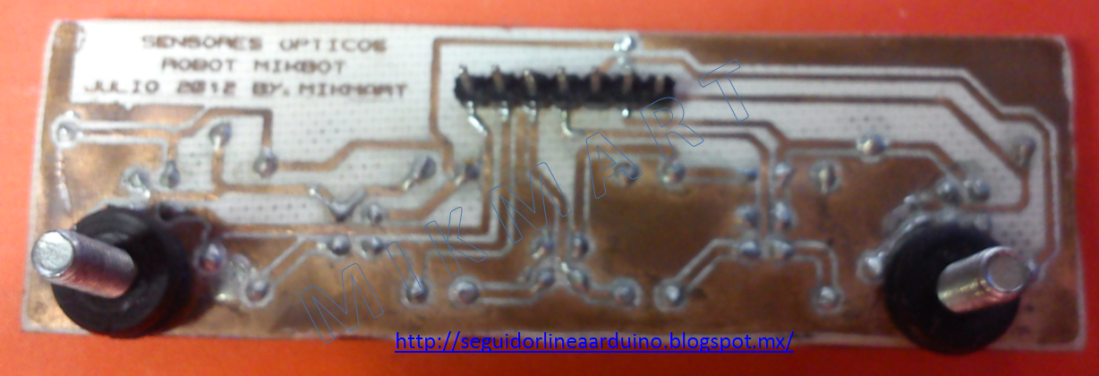 SEGUIDOR DE LINEA & ARDUINO UNO: Sensores para seguidor de linea.