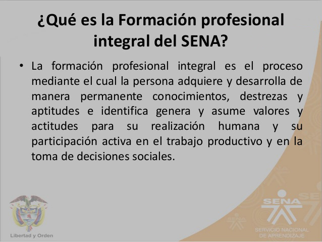 LA FORMACIÓN PROFESIONAL INTEGRAL ~ SENA ABEJORRAL