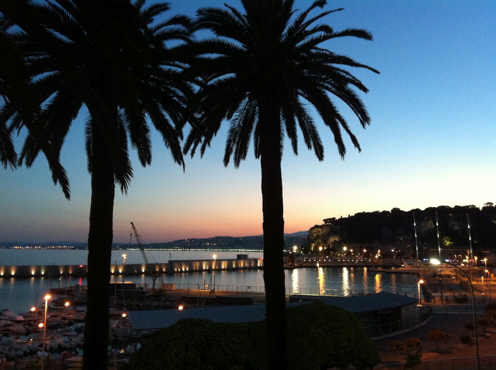 Photos et images de Nice: Le port la nuit