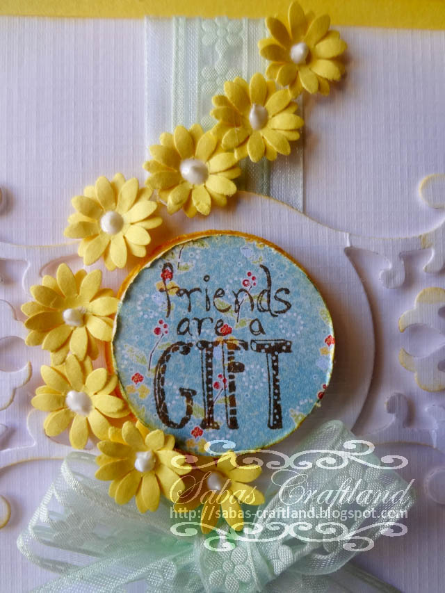 Saba's Craft Land: Craft March: Project 3 - Friends Are A Gift