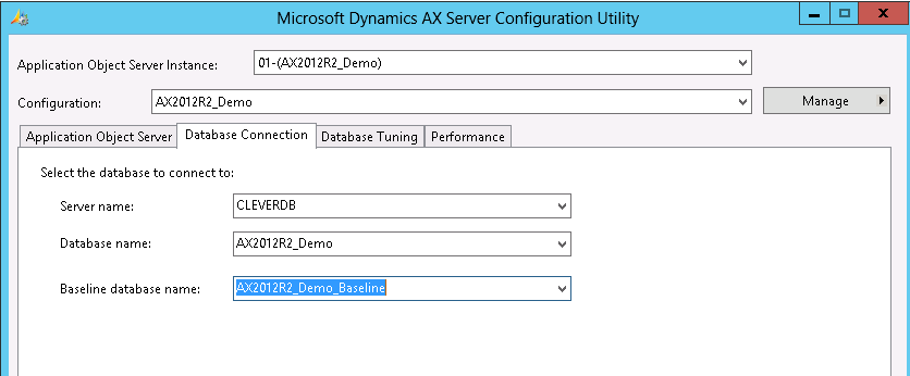 Yet Another Dynamics AX Blog: Create a new Baseline Database for AX2012