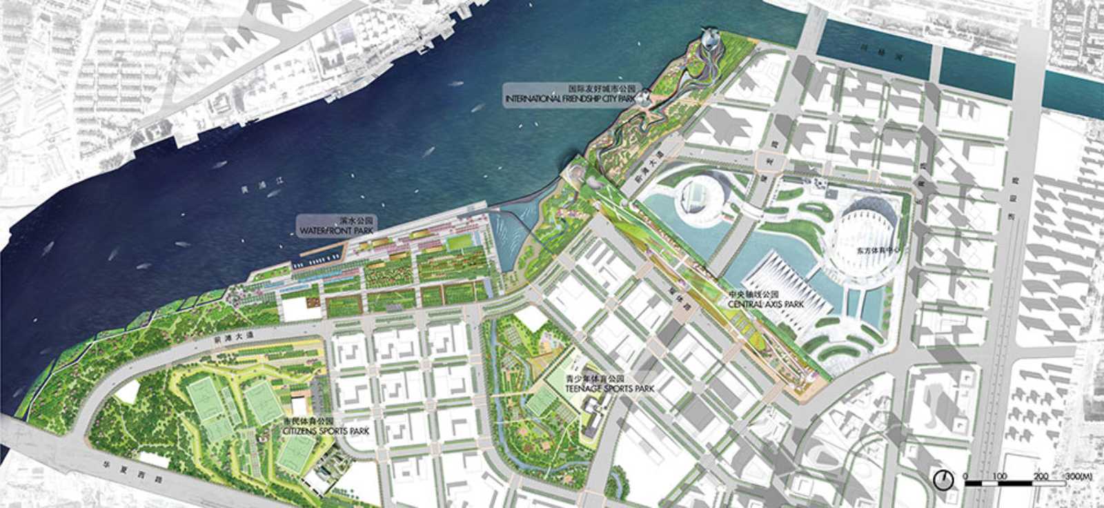 architecture now and The Future: PUDONG WATERFRONT BY SWA GROUP + MORPHOSIS