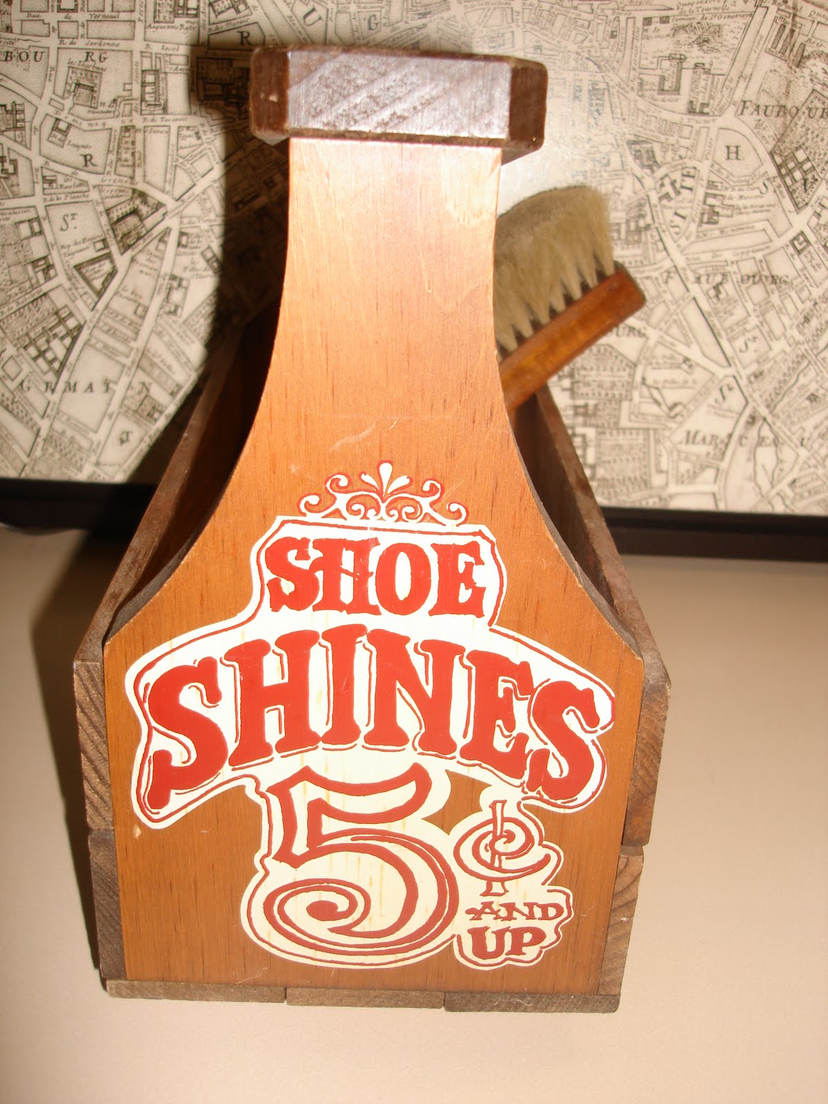 VINTAGE TREASURES AND MORE: ANTIQUE SHOE SHINE BOX