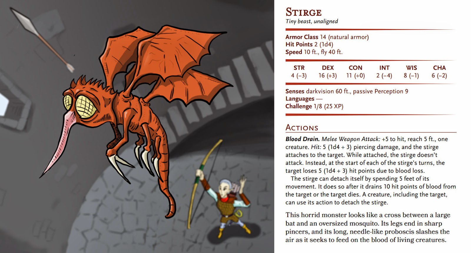 D&D Basic Monsters: Stirge