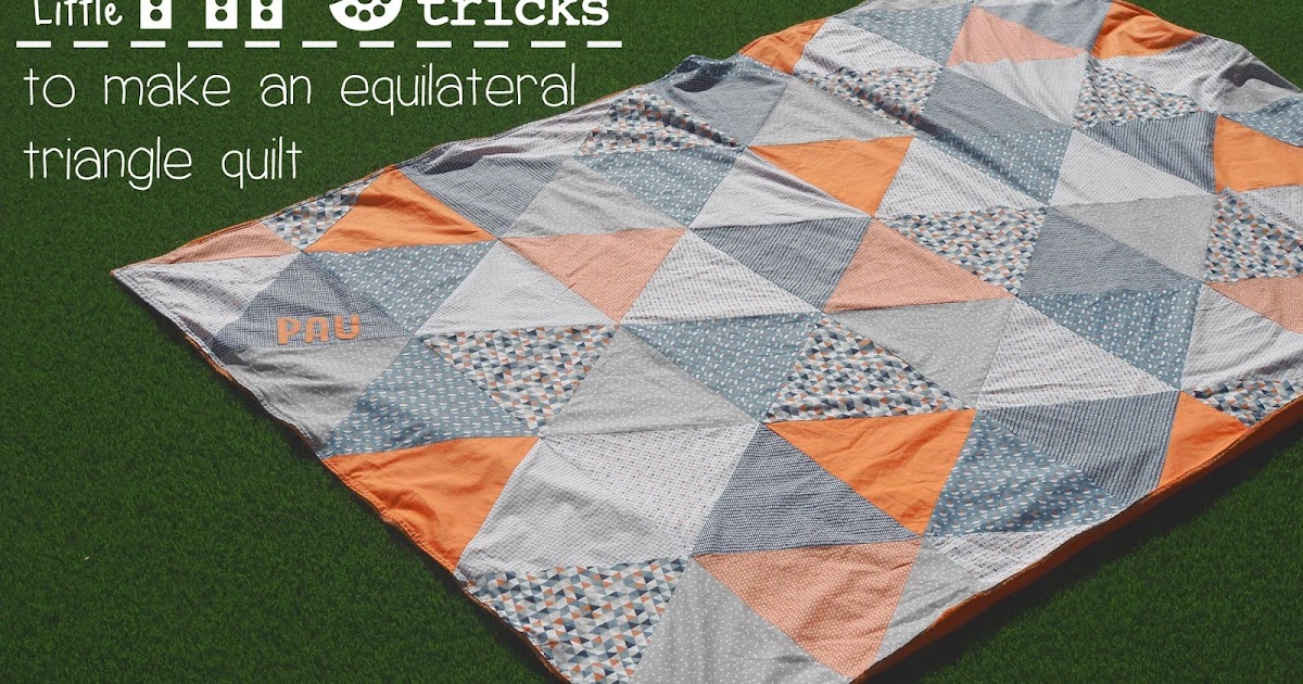 AikaMaku - Patchwork y mucho más: Tutorial manta triangles equilàters ...