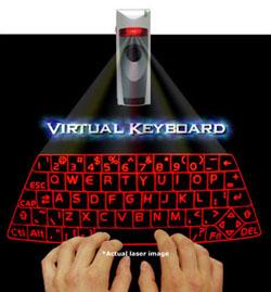 Teclado láser, Teclado virtual, el Futuro | Más que informática: