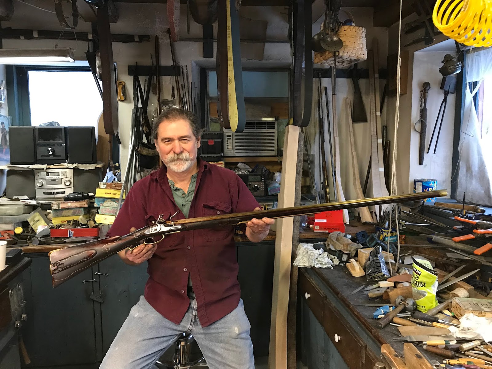 Judson Brennan: Alaskan Longrifle Artisan: Wire Inlay Finished, First ...