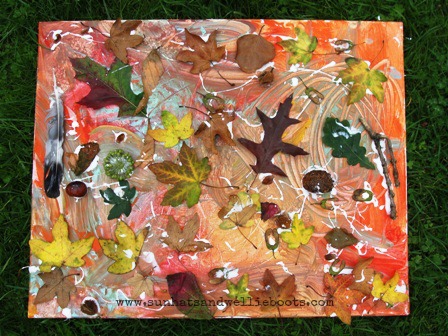 Sun Hats & Wellie Boots: 3D Autumn Canvas Art