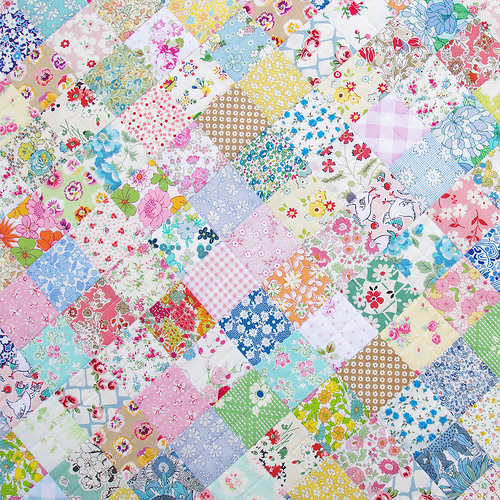 Red Pepper Quilts: Scrappy Liberty Patchwork Quilt