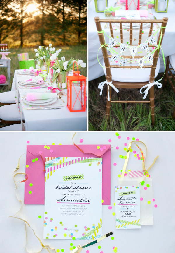 Celebrate Events: FLUO Bridal Shower